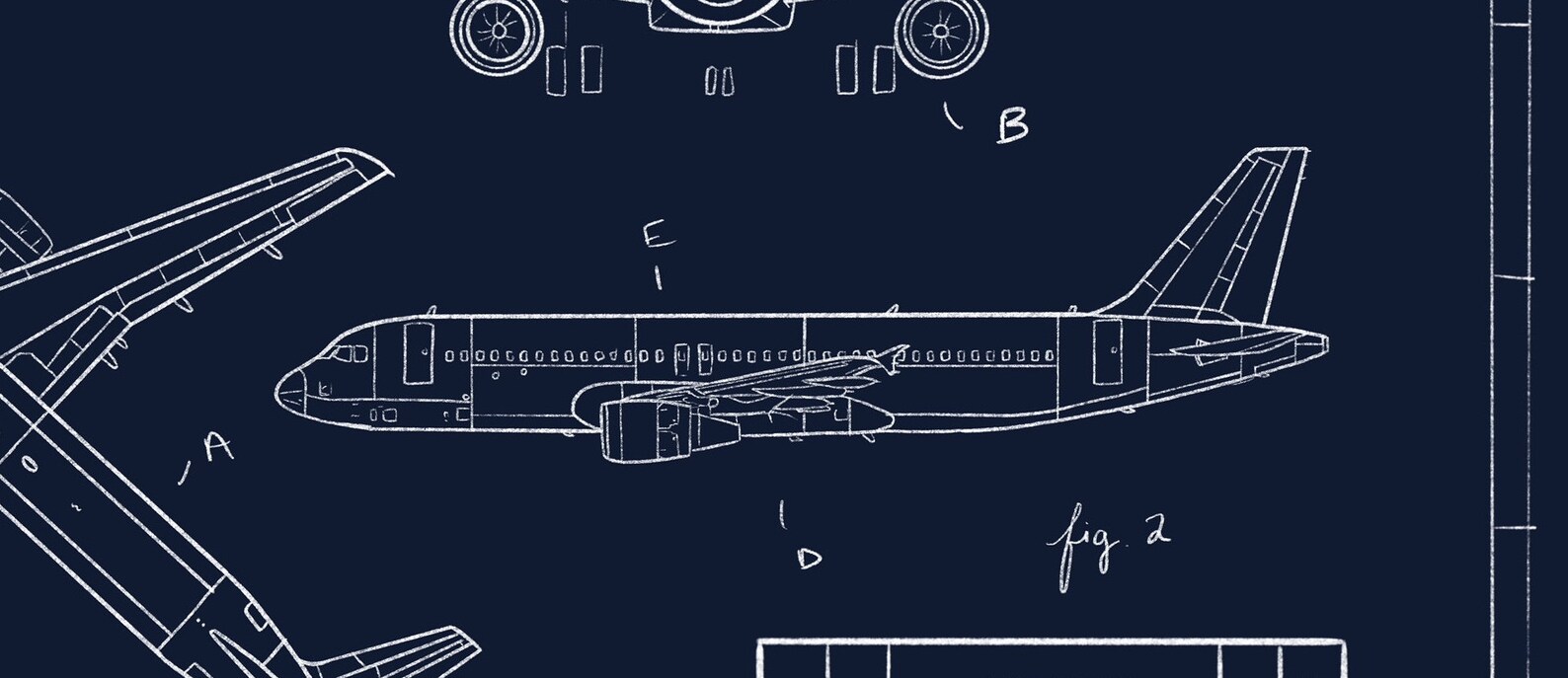 Customizable Airbus A320 Blueprint Illustration - Etsy
