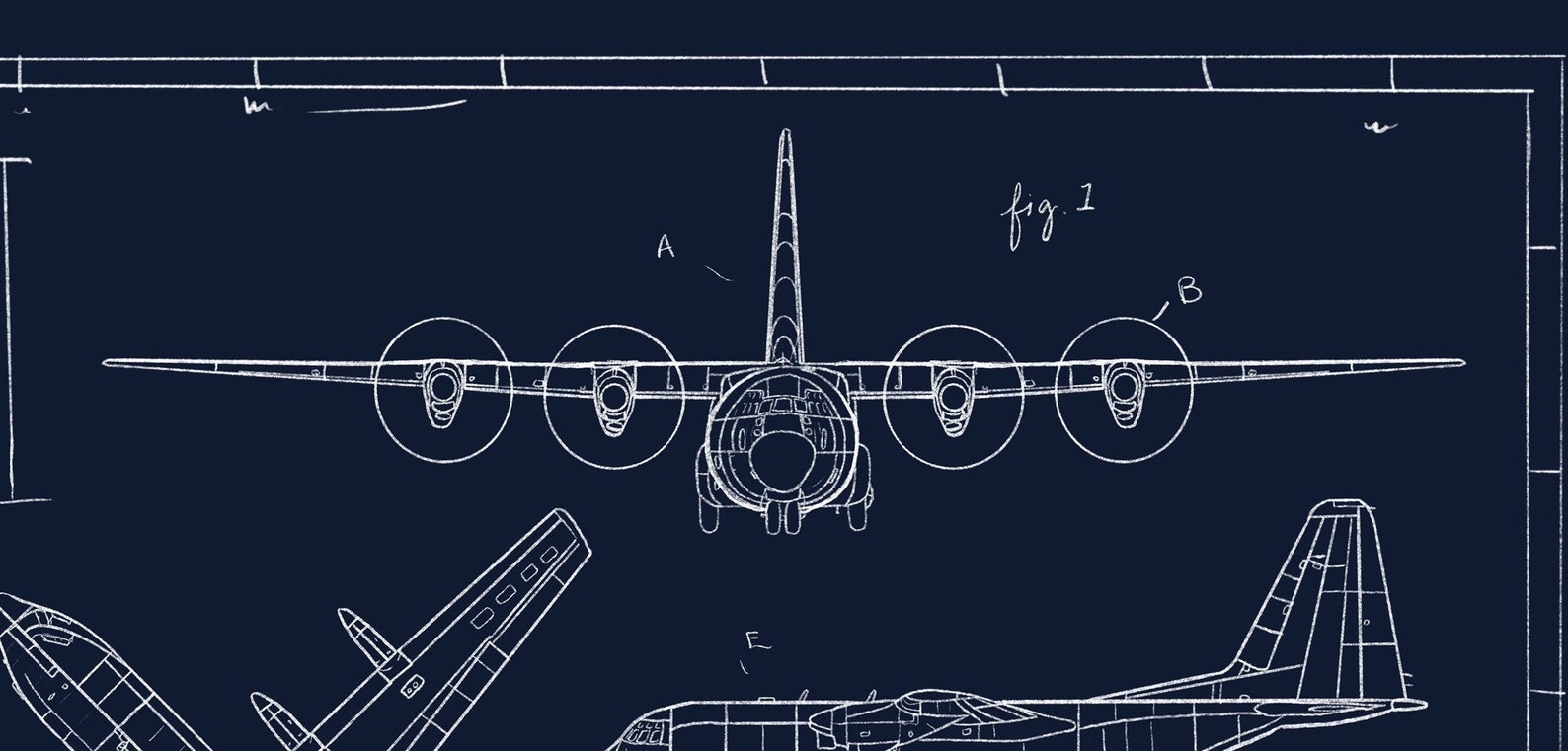 Customizable C-130 Hercules Blueprint Illustration - Etsy