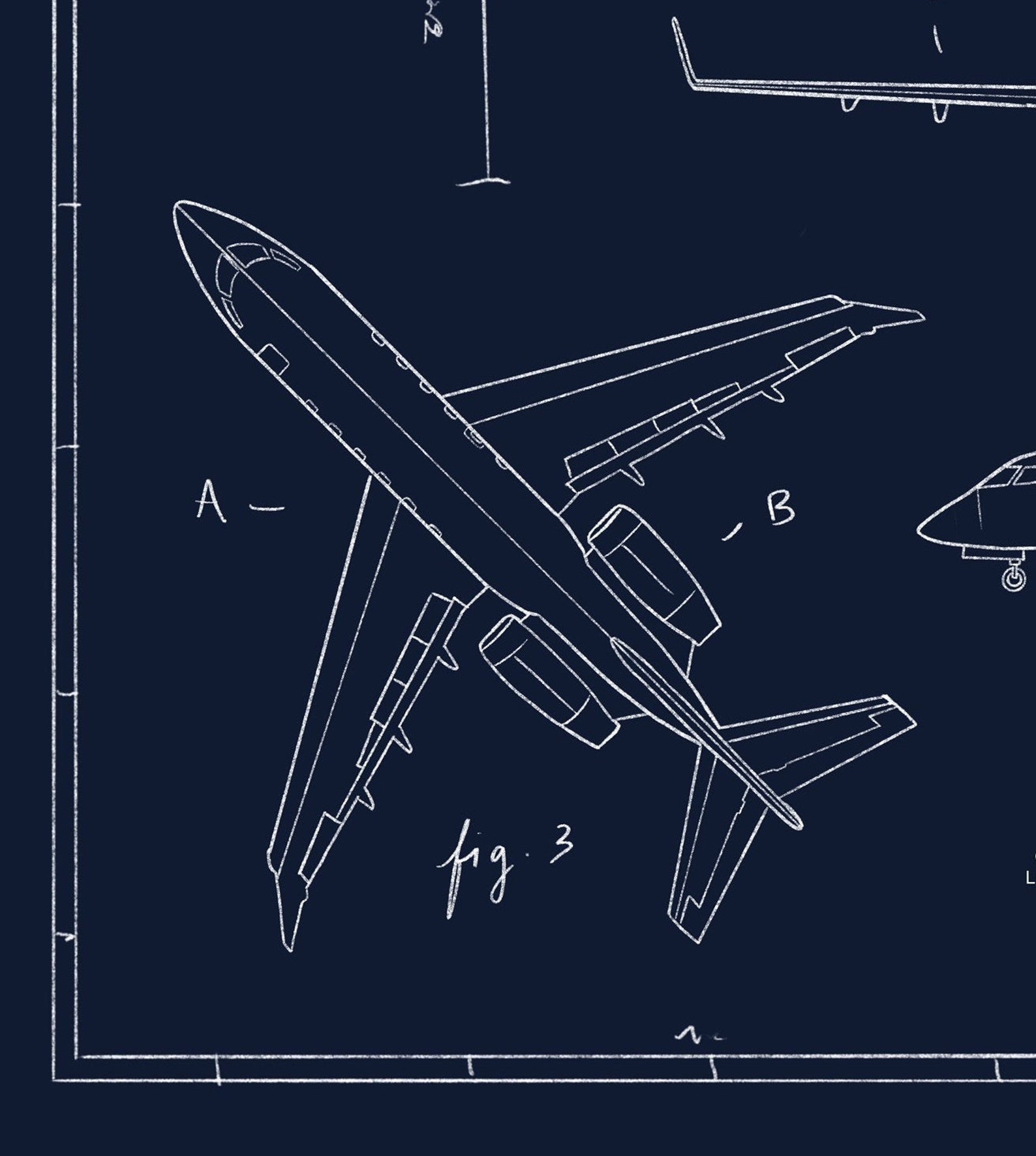 Customizable Challenger 350 Blueprint Illustration - Etsy.de