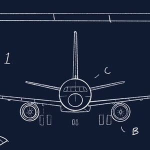 Customizable Airbus A320 Blueprint Illustration - Etsy