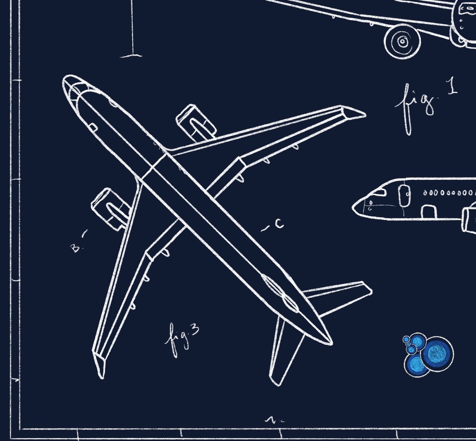 Customizable JetBlue A220 Blueprint Illustration - Etsy.de