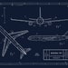 Customizable Boeing 767 Blueprint Illustration - Etsy UK
