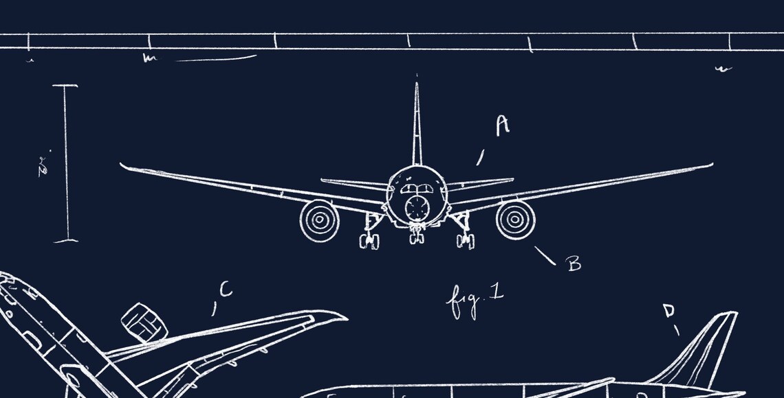 Customizable Atlas Air Boeing 787 Blueprint Illustration | Etsy