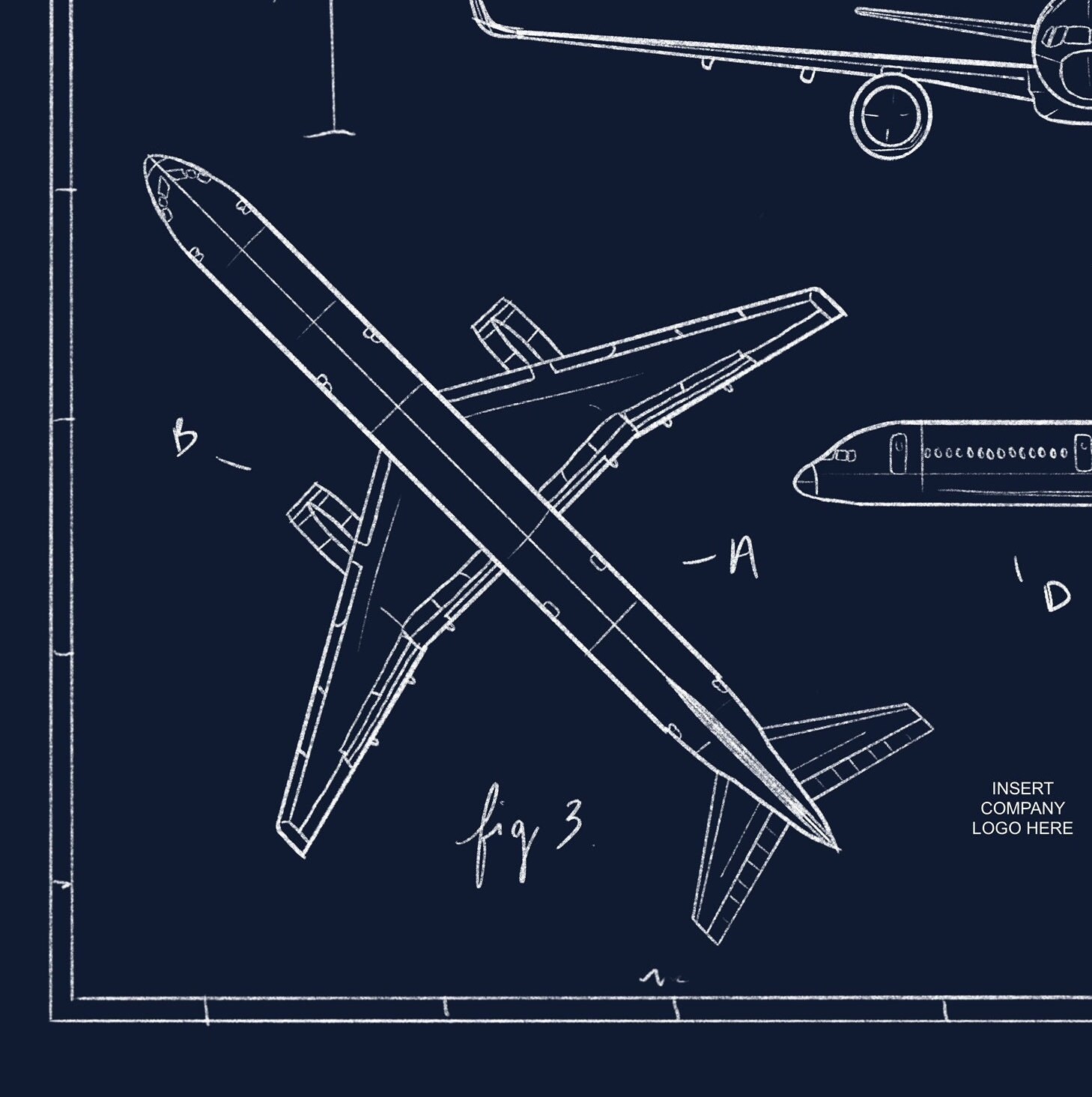 Customizable Boeing 757 (winglets) Blueprint Illustration - Etsy