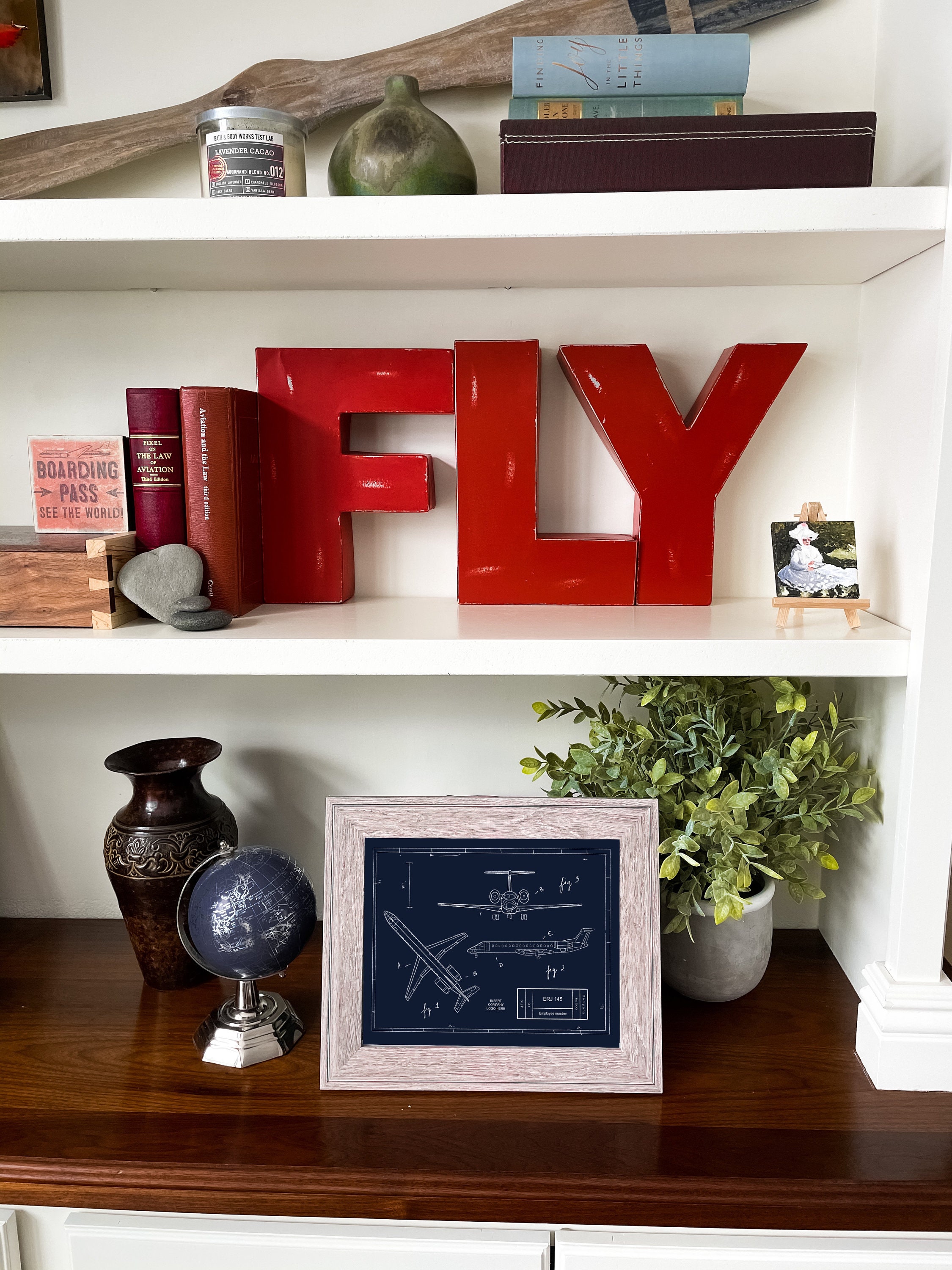 Customizable Embraer ERJ 145 Blueprint Illustration - Etsy