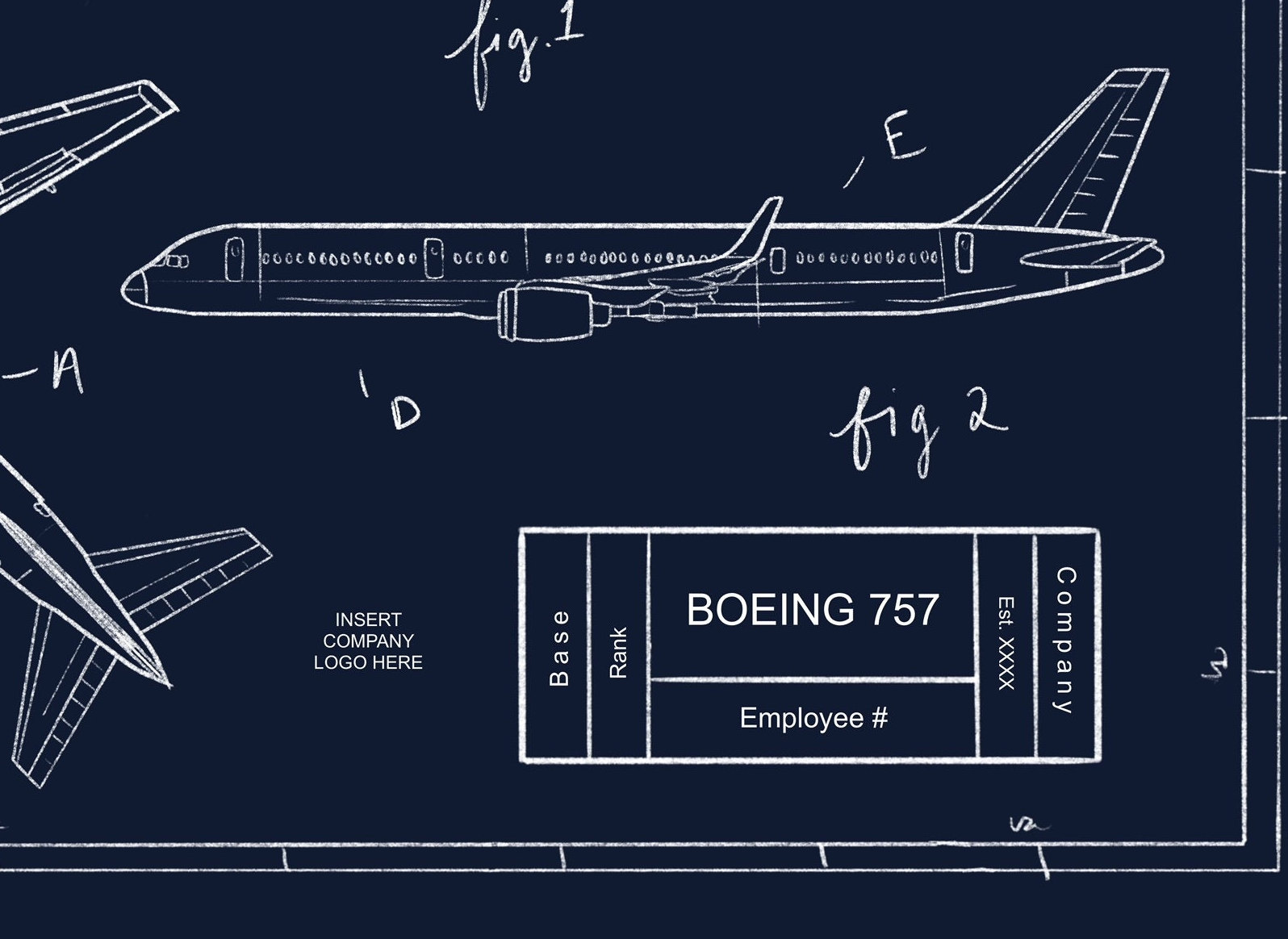 Customizable Boeing 757 (winglets) Blueprint Illustration - Etsy