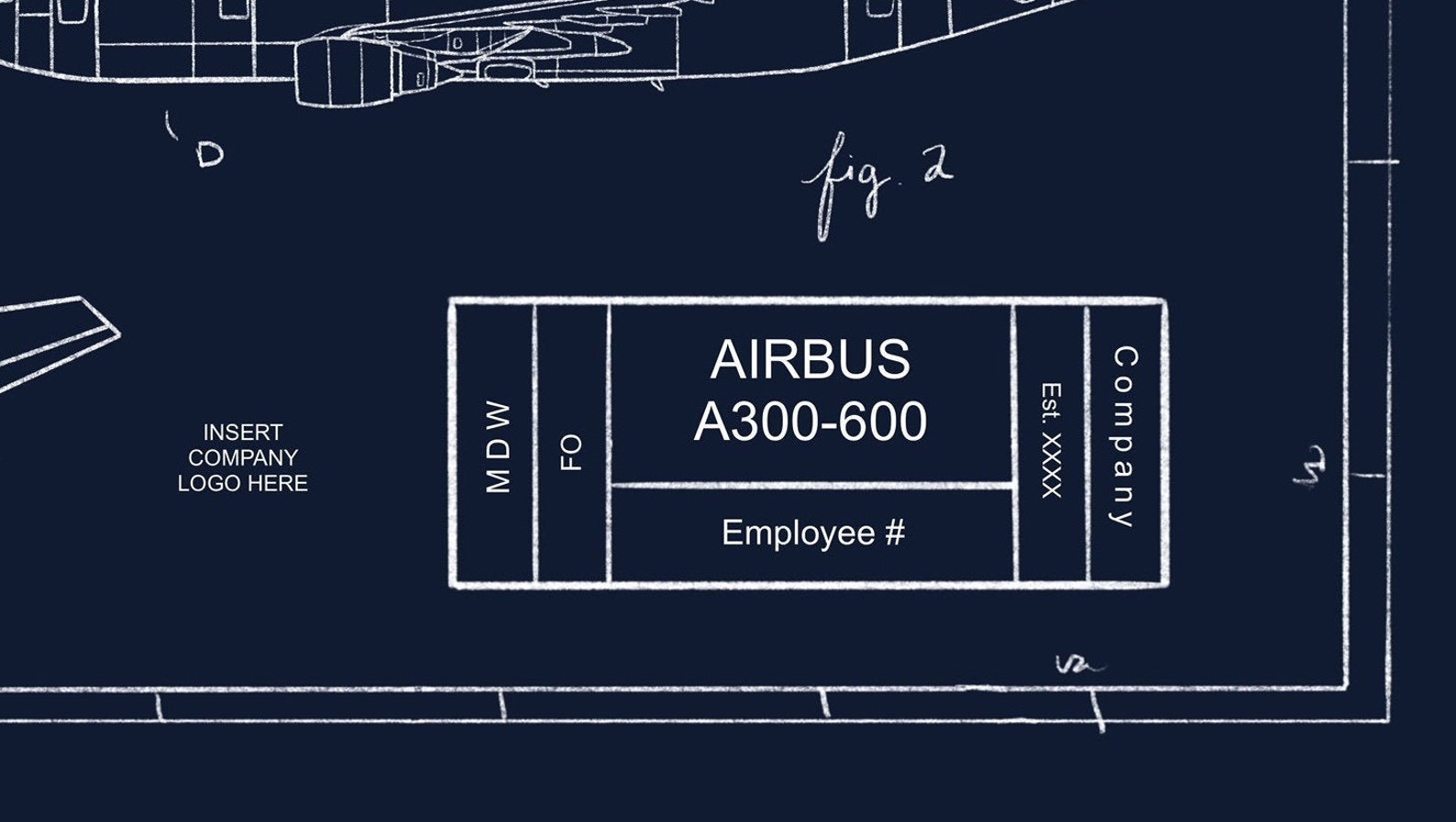 Customizable Airbus A300-600 Blueprint Illustration - Etsy