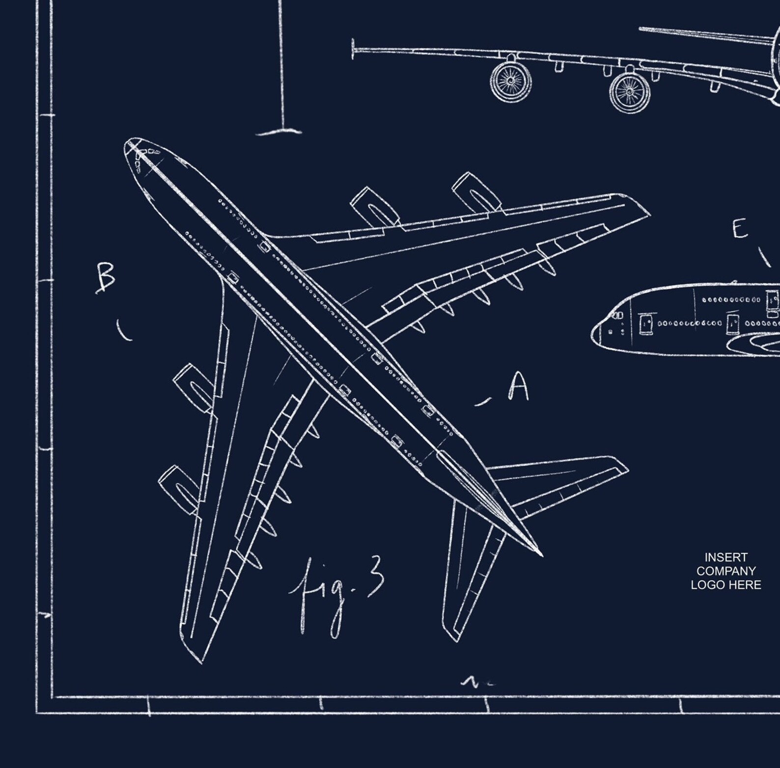 Customizable Airbus A380 Blueprint Illustration - Etsy.de