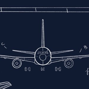 Customizable Boeing 767 WITHOUT Winglets Blueprint - Etsy