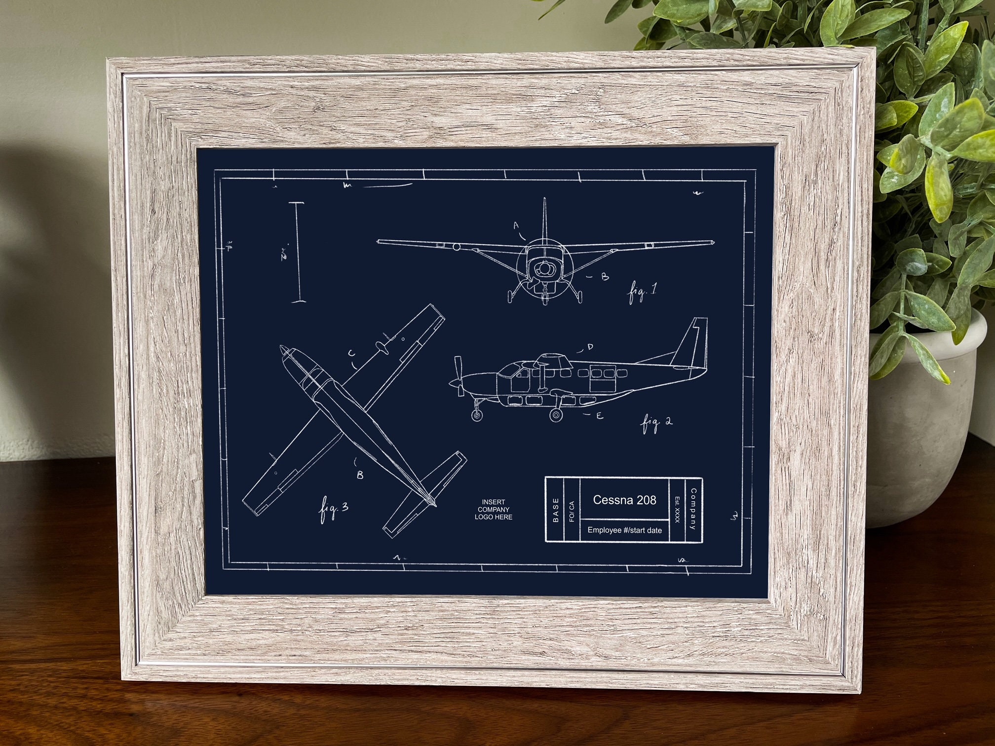 Customizable Cessna 208 Grand Caravan Blueprint Illustration - Etsy