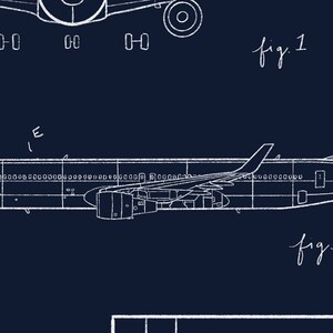 Customizable Boeing 767 Blueprint Illustration - Etsy