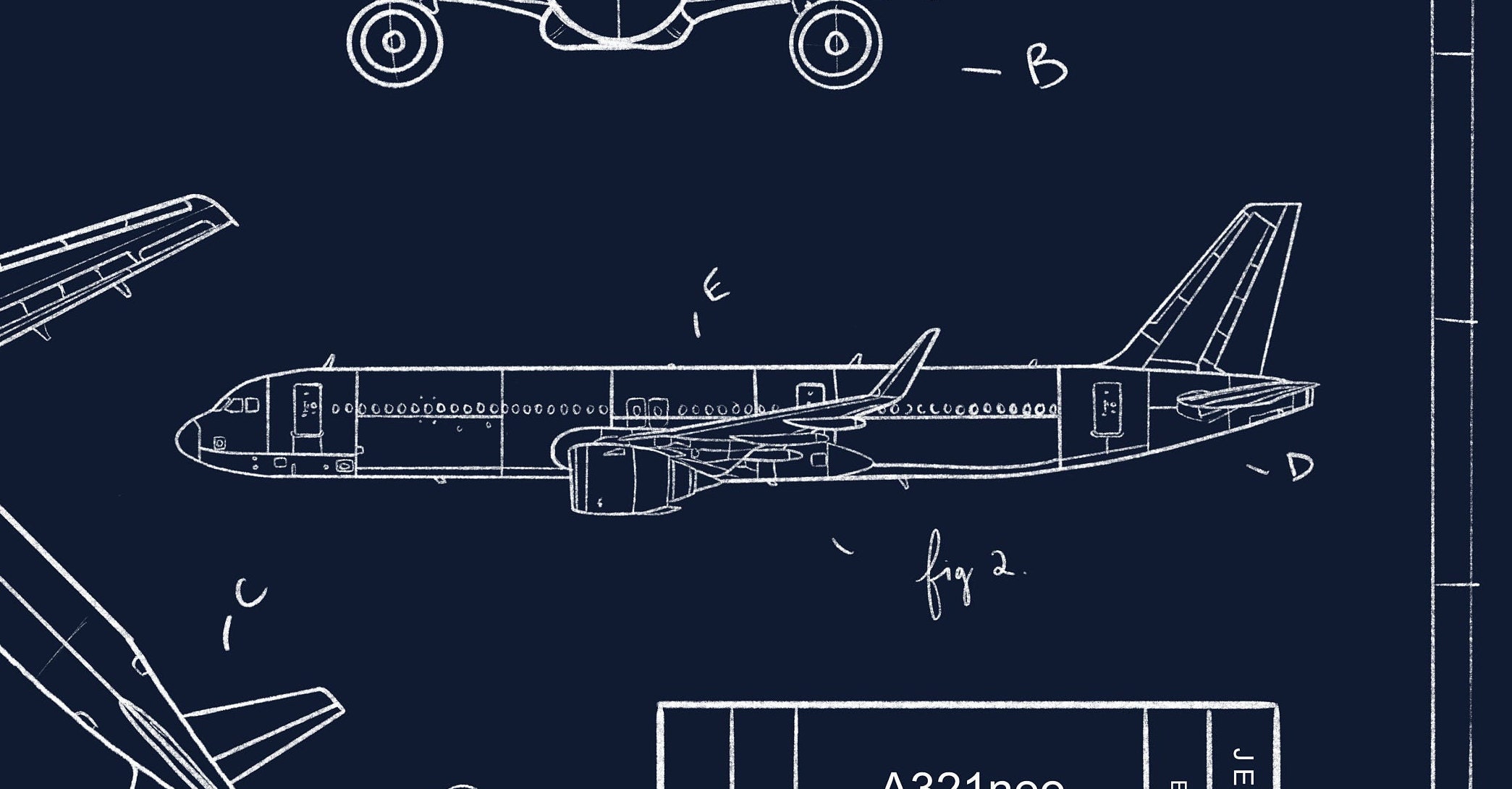 Customizable Airbus 321neo Blueprint Illustration - Etsy