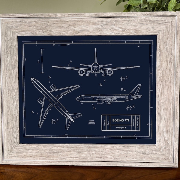 Boeing 777 Blueprint - Etsy