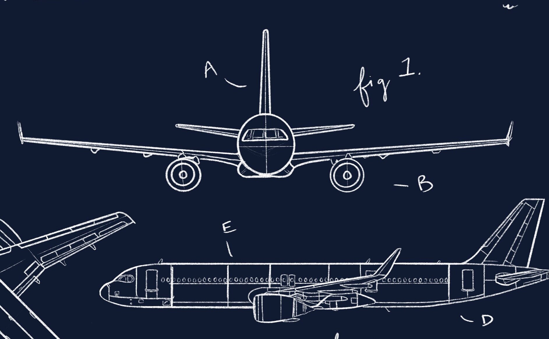 Customizable A321neo LR Blueprint Illustration - Etsy
