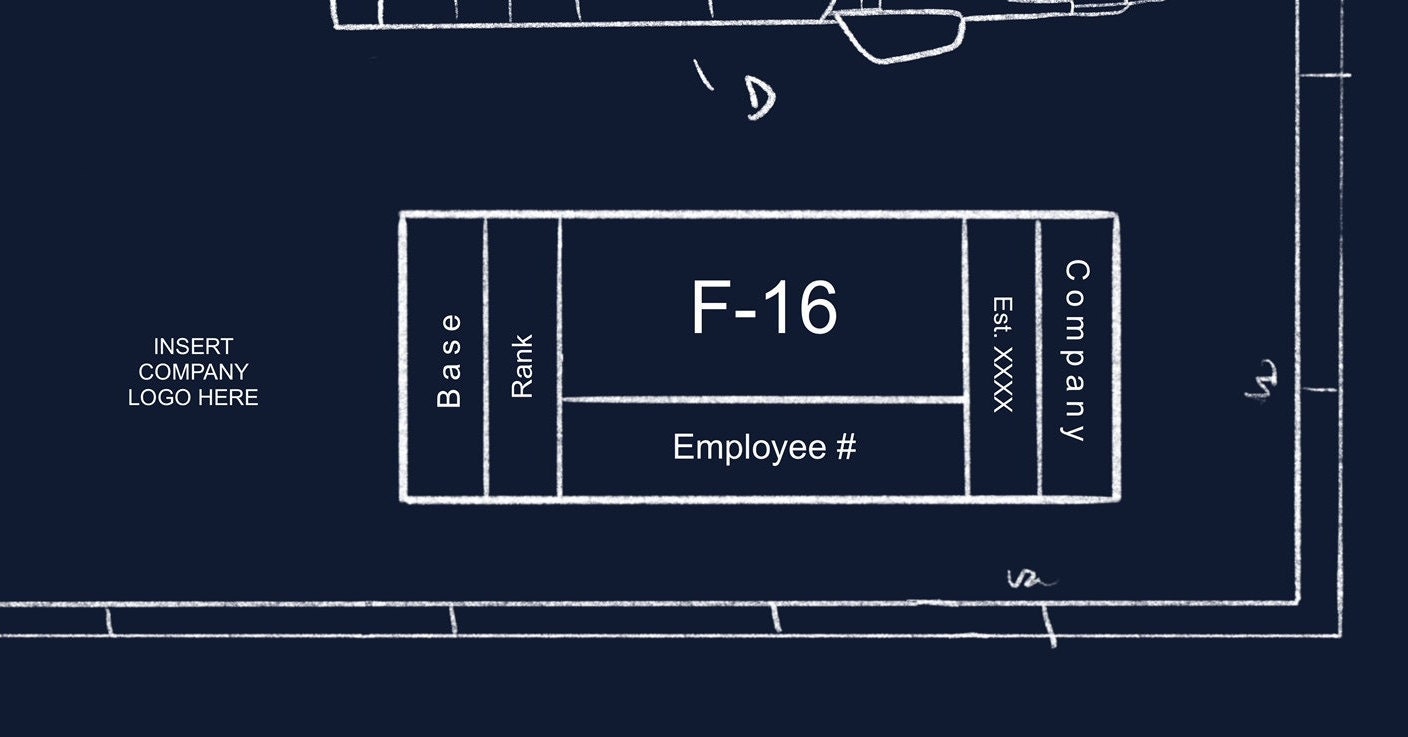 Customizable F-16 Fighting Falcon Blueprint Illustration - Etsy Canada