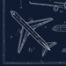 Customizable Boeing 767 Blueprint Illustration - Etsy UK