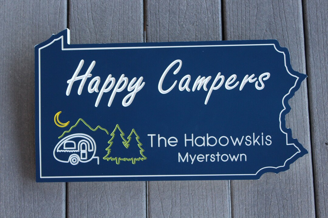 Pennsylvania Camper Sign - Camper - Etsy