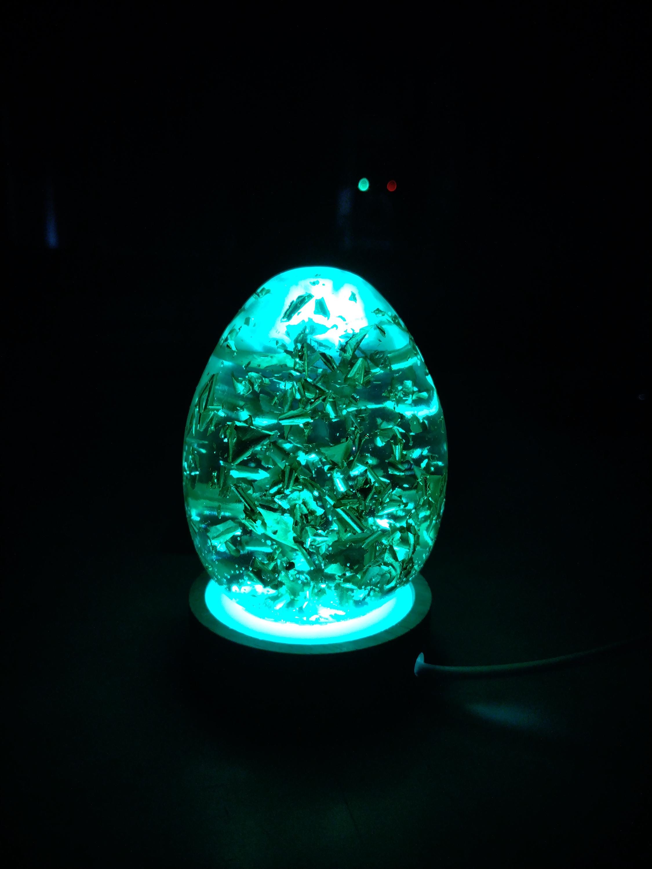 Color Changing Resin Dragon Egg Nightlight - Etsy