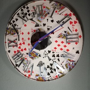 Custom Resin Poker Card Clock - Etsy