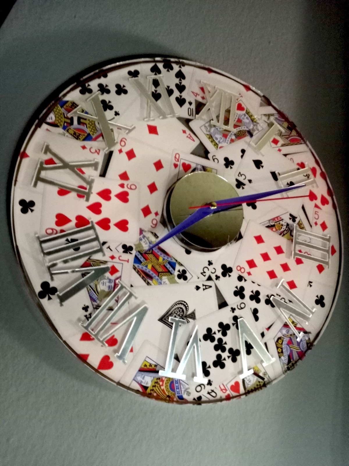 Custom Resin Poker Card Clock - Etsy