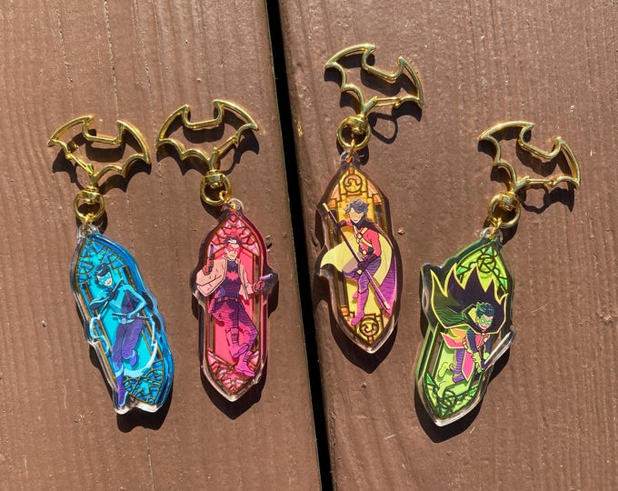 Robins Layered Acrylic Keychains - Etsy