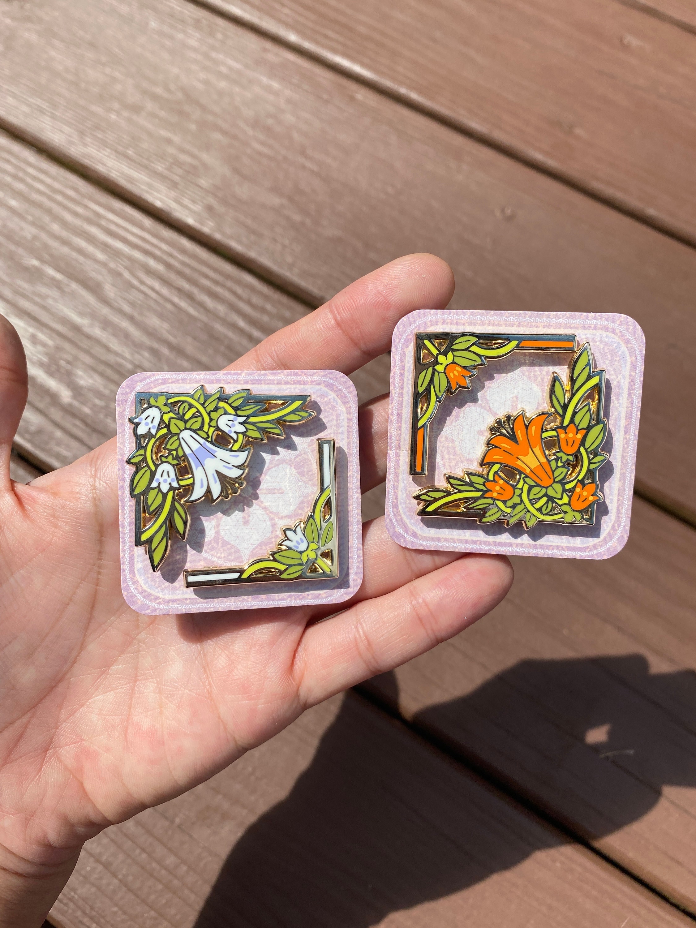 Lily Corner Enamel Pins - Etsy