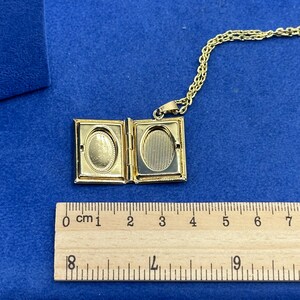 Gold Plated 18kt Book Style Locket With Detailed Engraved Cover ...