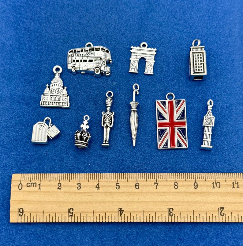 New Silver Iconic London Monuments and Buildings Charms and Pendants ...