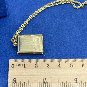 Gold Plated 18kt Book Style Locket With Detailed Engraved Cover ...