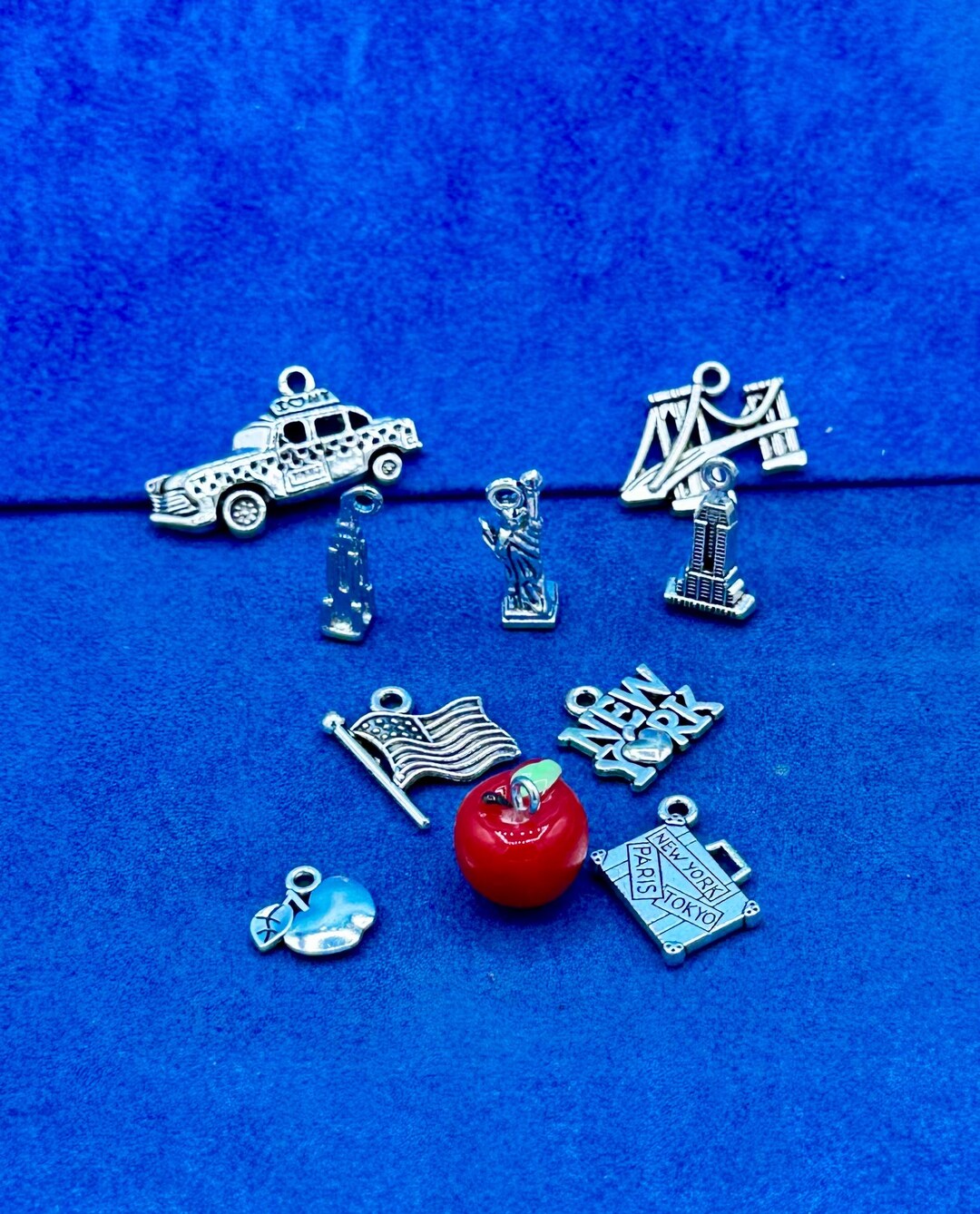 Silver Iconic New York USA Monuments and Buildings Charms and Pendants ...