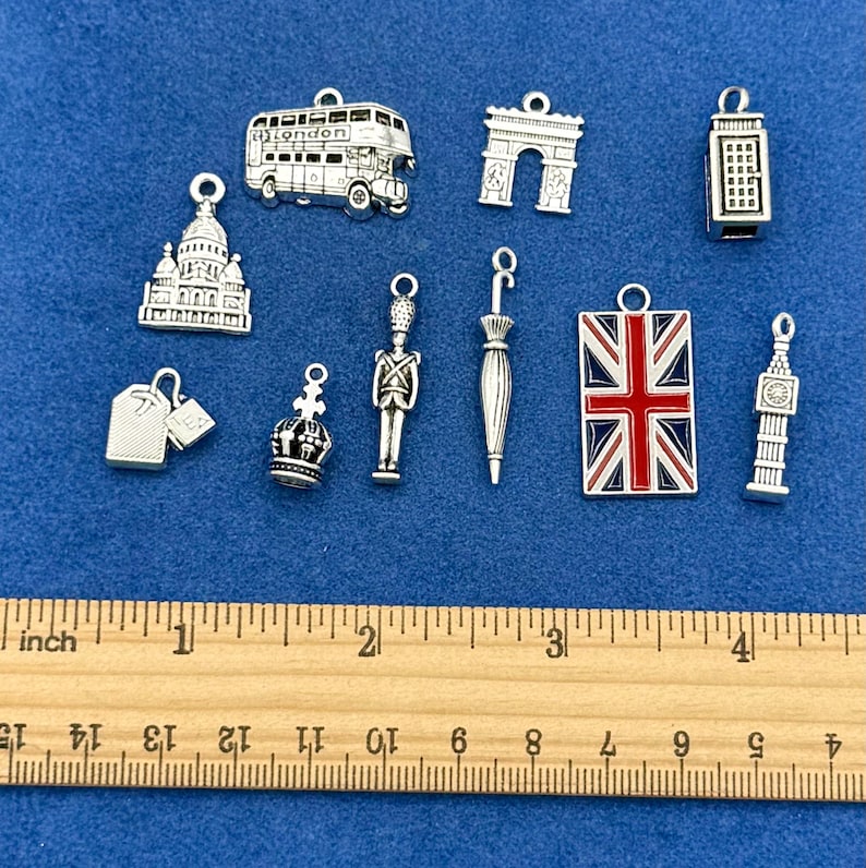 New Silver Iconic London Monuments and Buildings Charms and Pendants ...