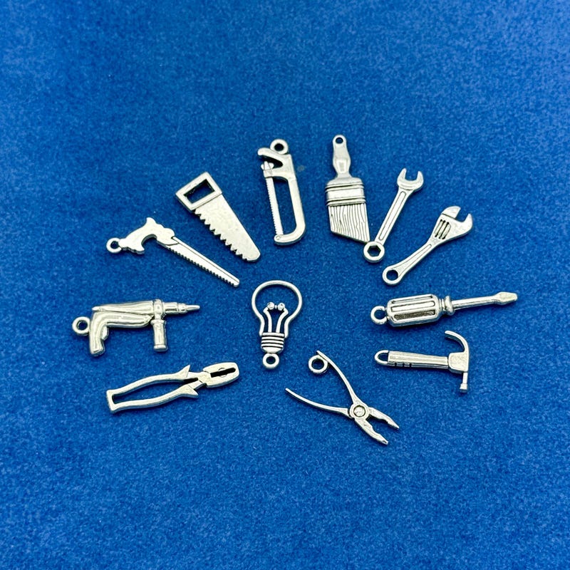 Silver Charm for Plumber - Etsy UK