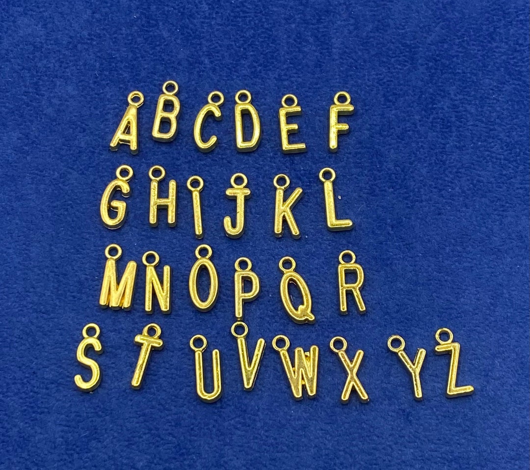 Capital Letters in Gold ~ A to Z ~ Set of Twenty Six - Etsy