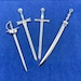 Small Silver Sickle Fantasy Weapon or Tool Charms and Pendants Set of ...