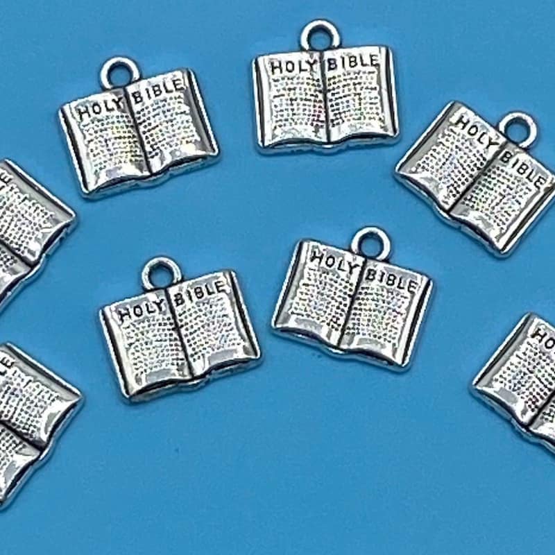 Holy Bible Charm - Etsy