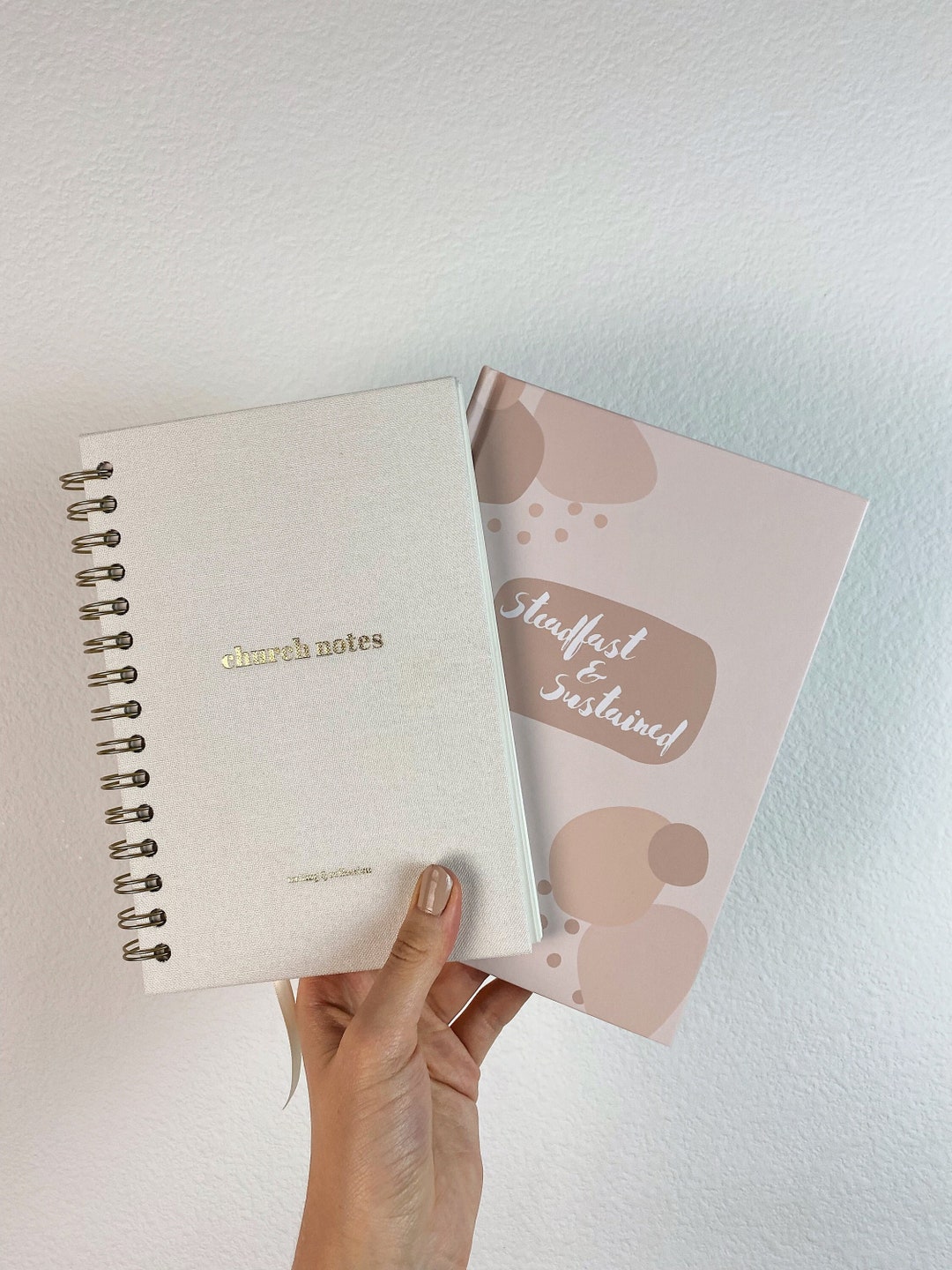 Church Notes & Bible Notes Journal 2 Pack | Minimalist Sermon Notebook ...