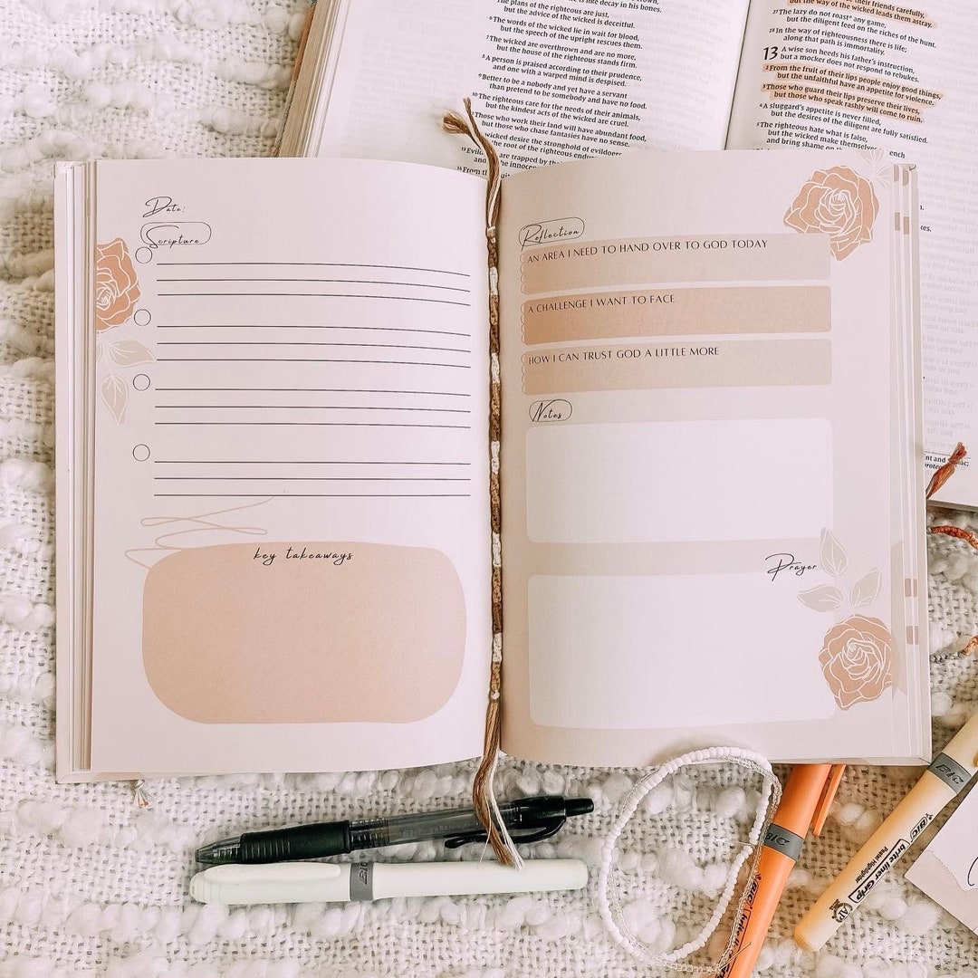 Guided Bible Notes & Prayer Journal: Steadfast Devotional Notebook - Etsy