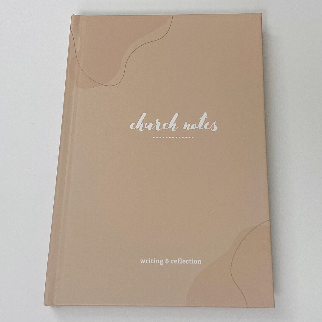 Church Notes Journal (light Tan Version) | Sermon Notebook | Gifts for ...