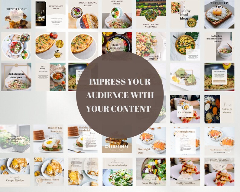 30+ Instagram Food Blogger Templates. Recipes. Healthy Eating. Foodie ...