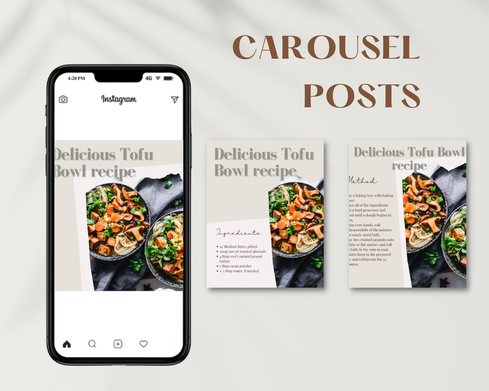 30 Instagram Recipe Templates. Recipes. Healthy Eating. Foodie | Etsy