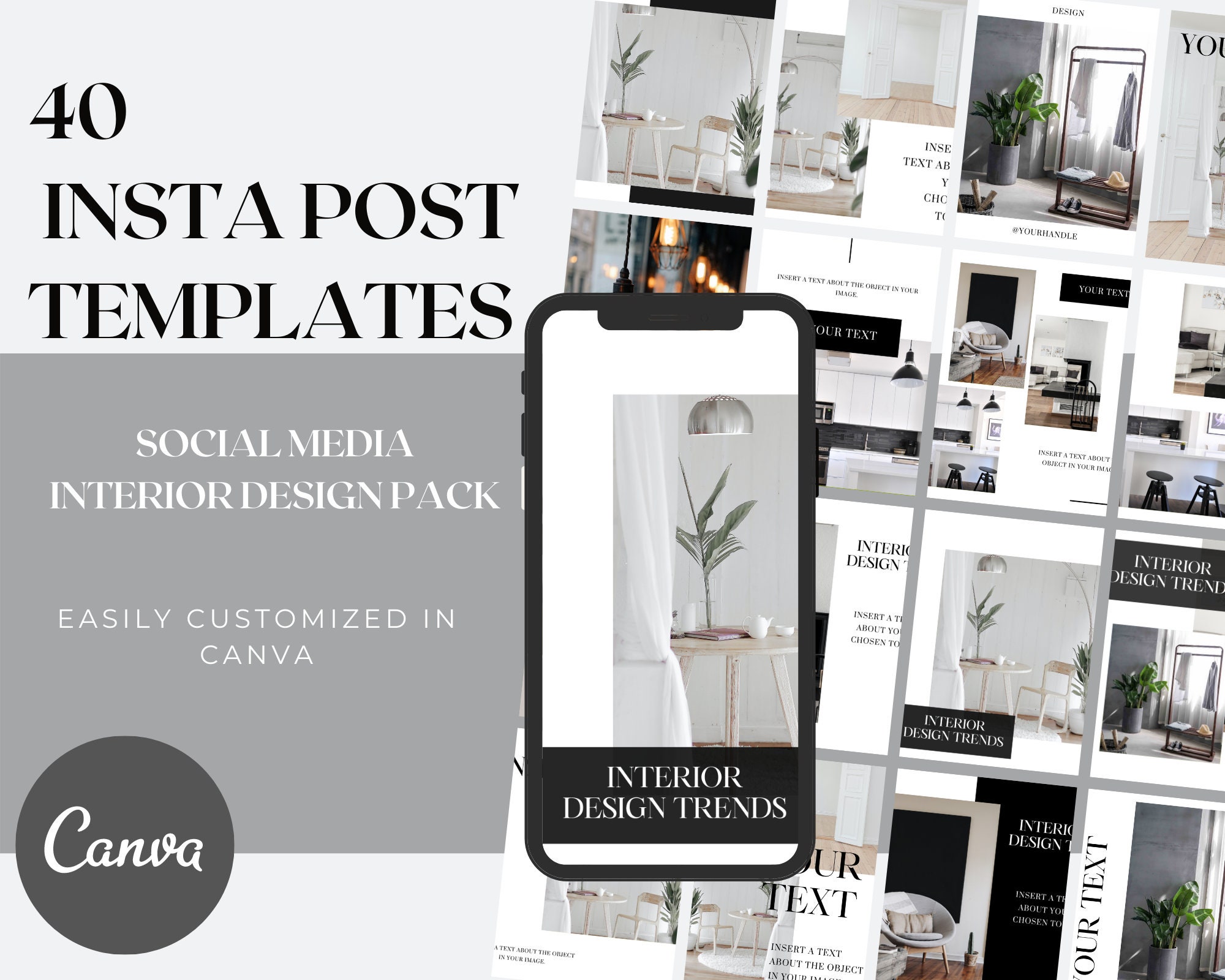 40 Interior Design Instagram Templates. Instagram Post - Etsy