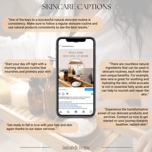 Skincare Captions Esthetician Social Media Content Beauty Salon ...