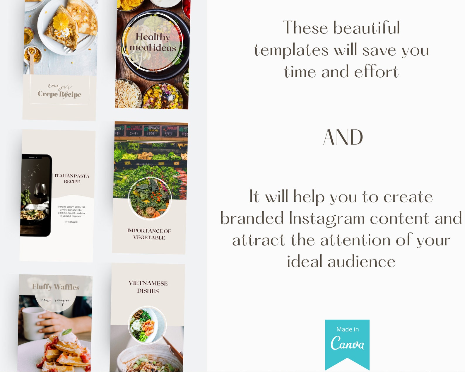 30+ Instagram Food Blogger Templates. Recipes. Healthy Eating. Foodie ...