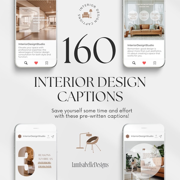 Interior Design Instagram Captions - Etsy