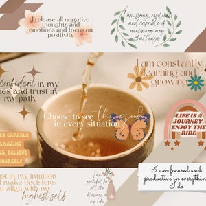 Inspirational Quotes Stickers, Daily Affirmation Stickers, PNG Digital ...