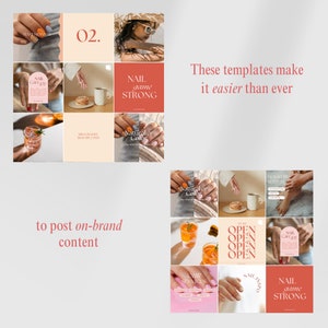 Nail Tech Instagram Templates Nail Artist Content Manicure Posts Nails ...