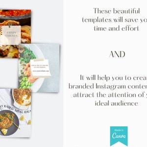 30 Instagram Recipe Templates. Recipes. Healthy Eating. Foodie Canva ...