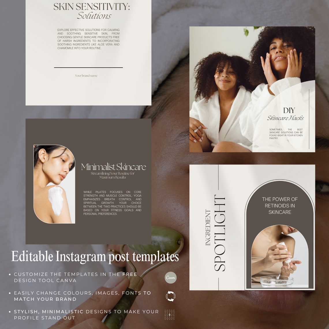 Skincare Social Media Templates Esthetician Instagram Dermatologist ...