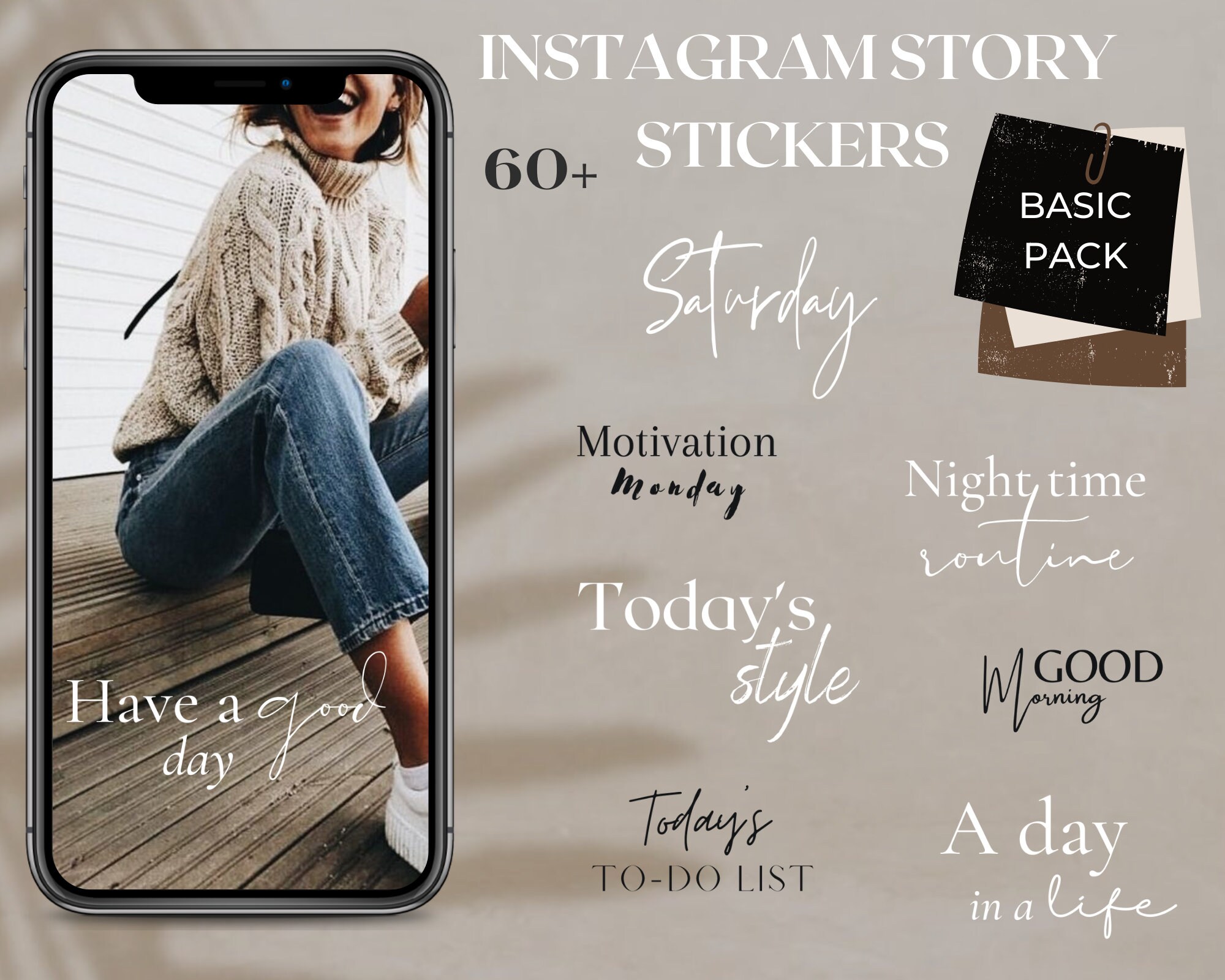 Instagram Story Stickers. Social Media Branding. Daily Life - Etsy