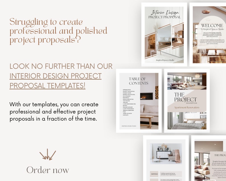 Interior Design Project Proposal Client Project Fully Editable - Etsy UK